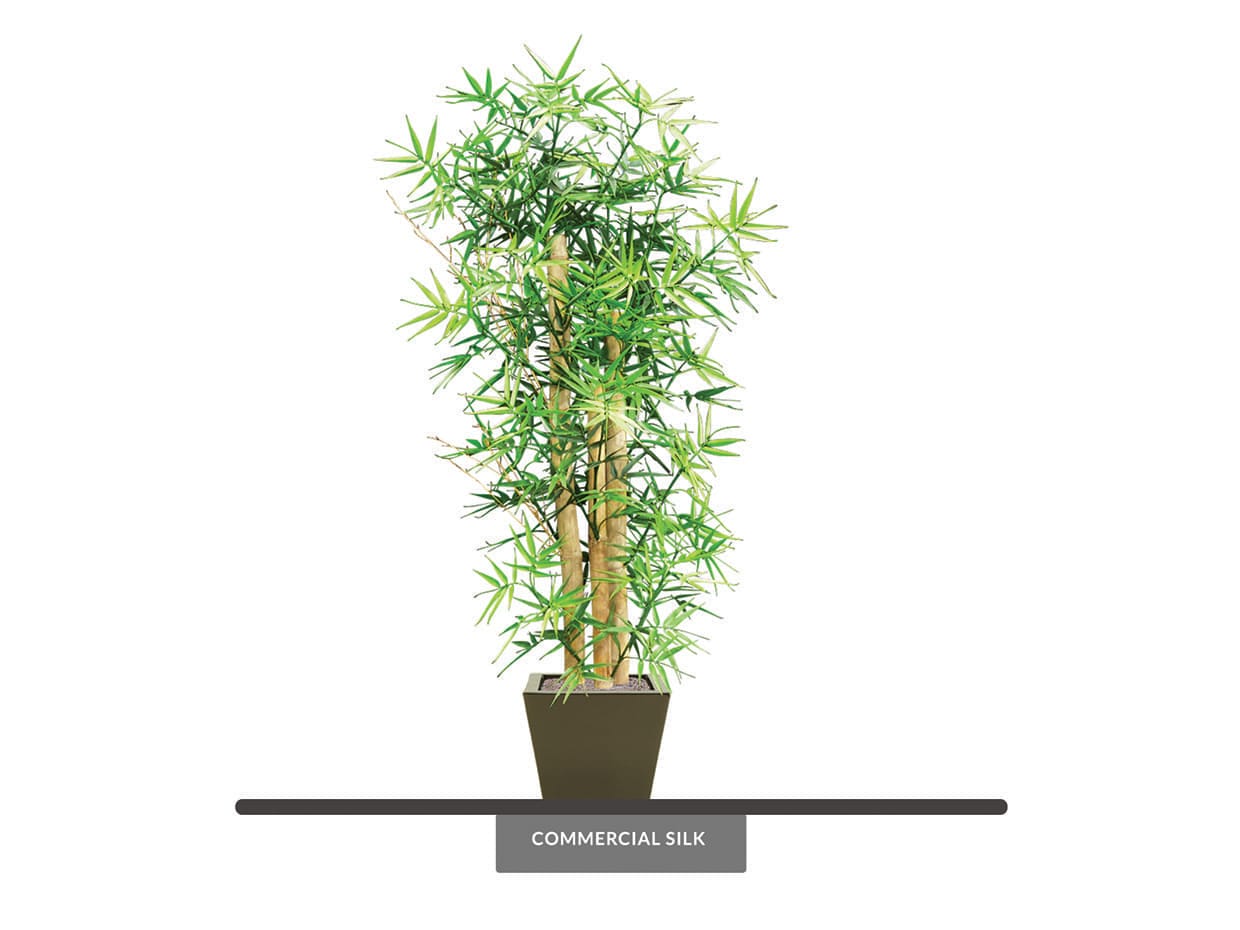 Artificial Bamboo Bush - Fake Bamboo Plant Potted | Commercial Silk