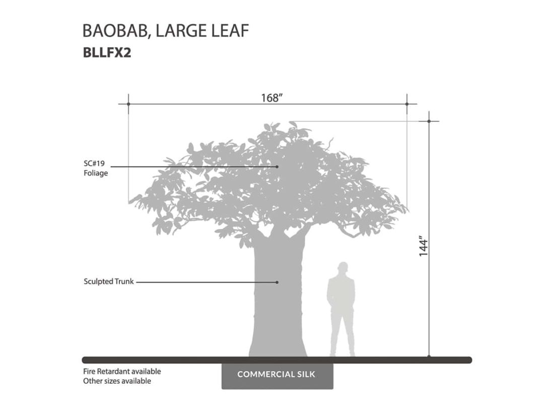 Baobab Tree | Fake Indoor Tree of Life | Commercial Silk