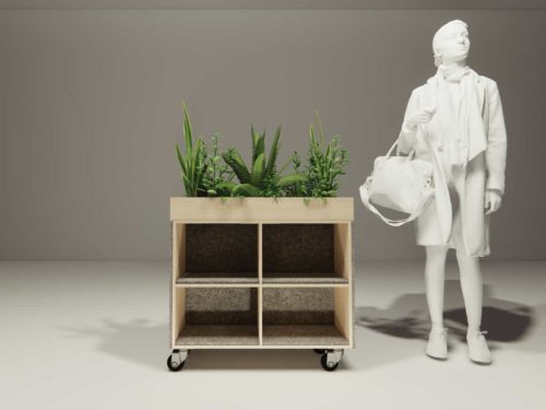 Mobil Rack - Biophilic Design Office Space | Commercial Silk